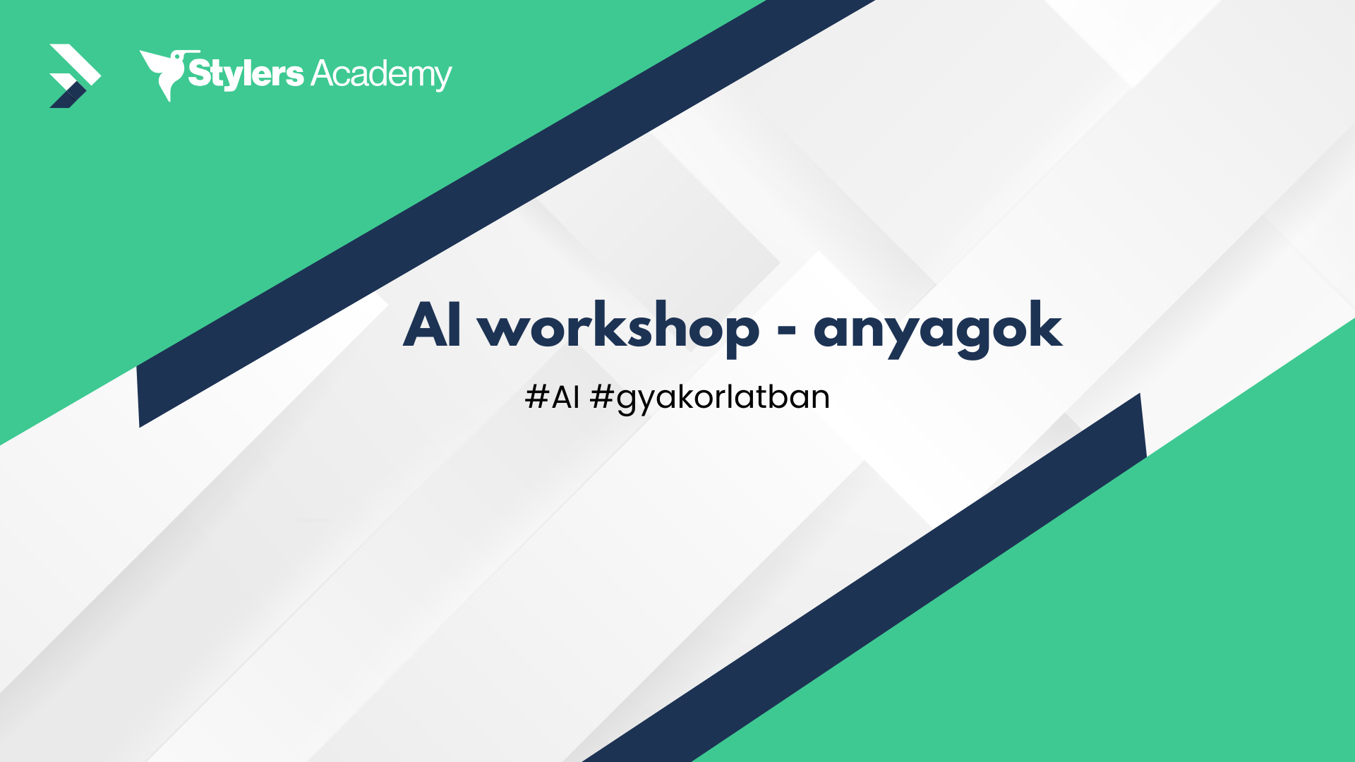 AI workshop anyagok - letöltés - Stylers Group